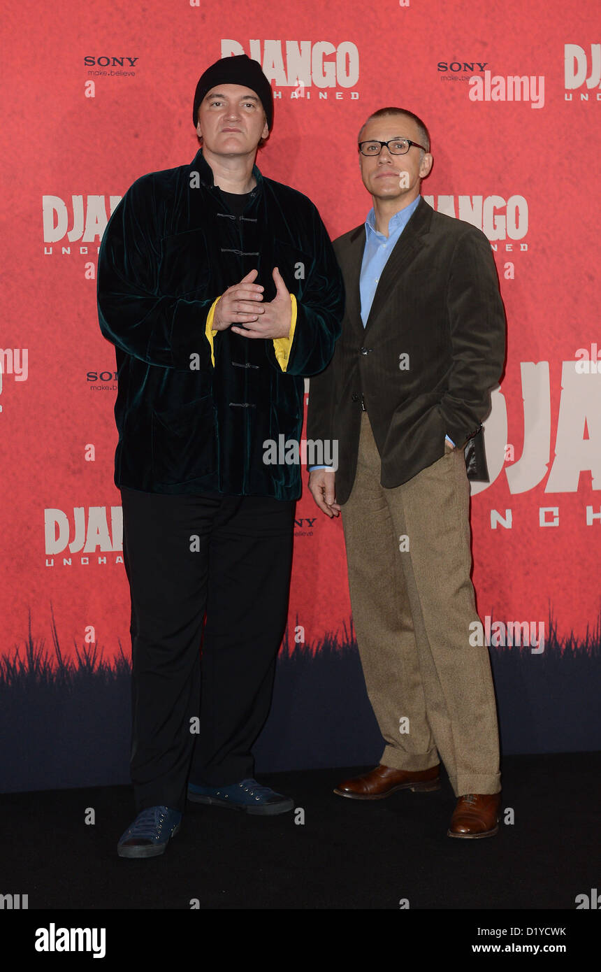 US film director Quentin Tarantino (L) and German-Austrian actor ...
