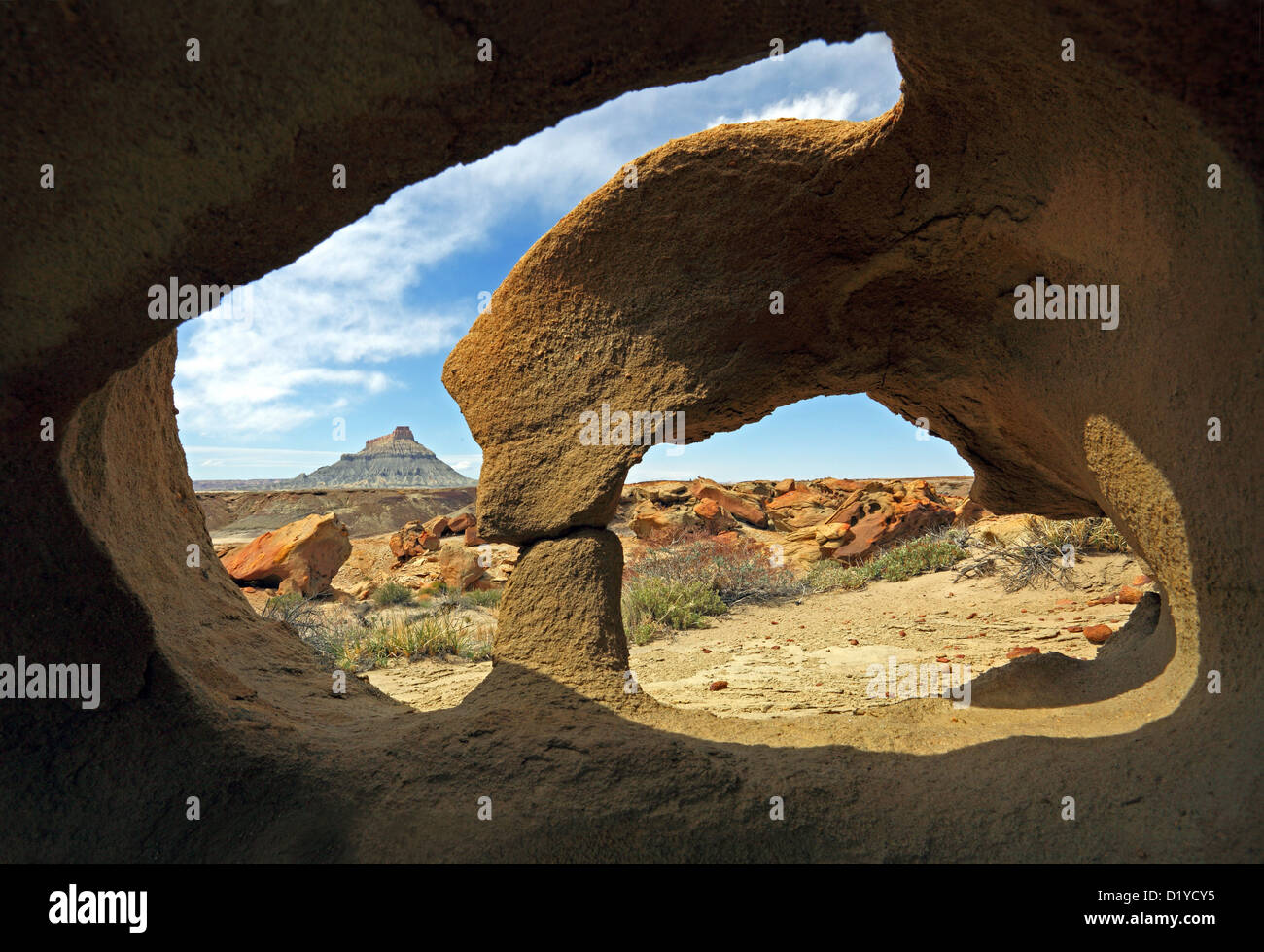 Factory Butte Arch, near Hanksville, Utah, USA Stock Photo - Alamy