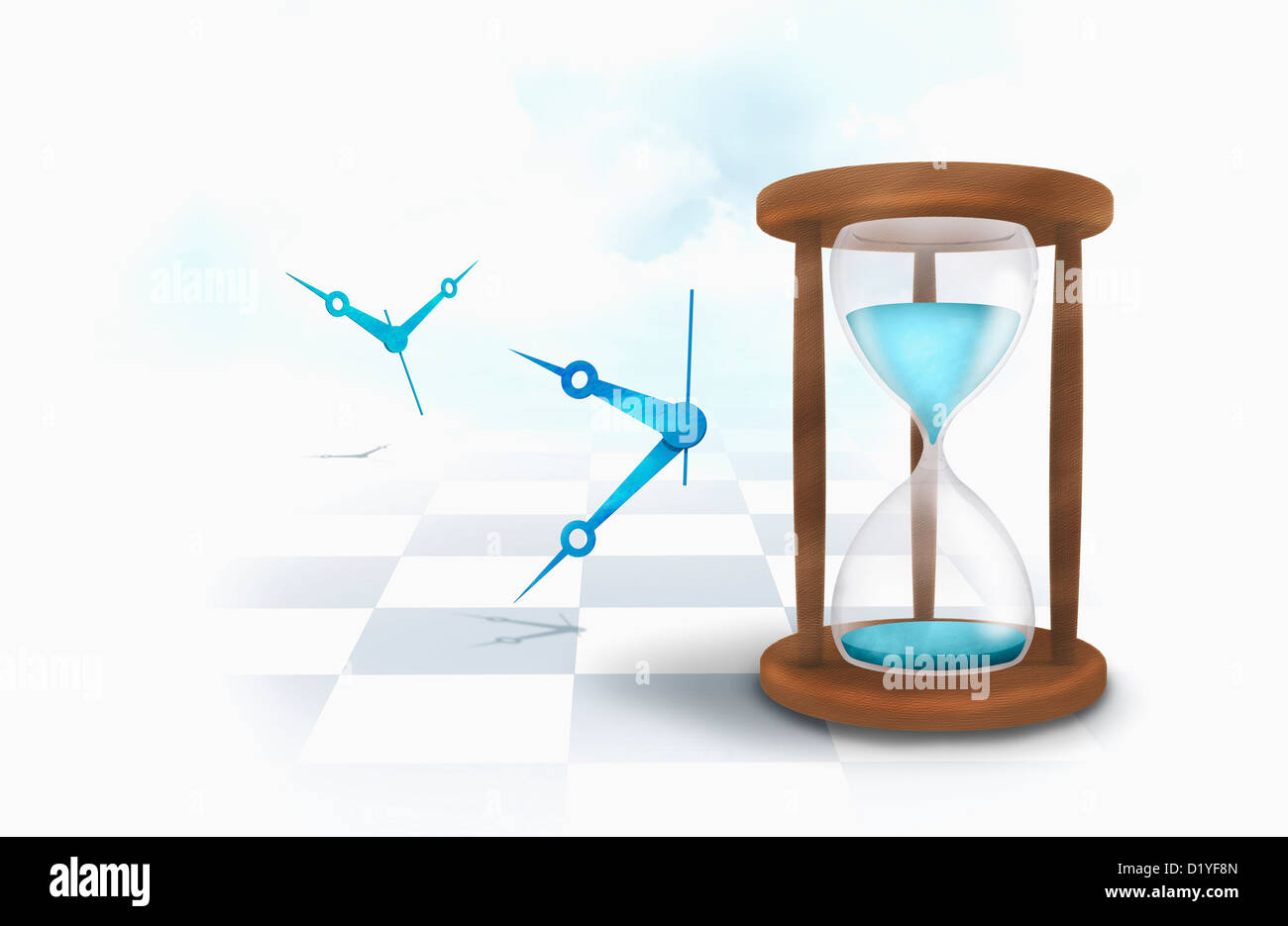 Clear sky clock Cut Out Stock Images & Pictures - Alamy