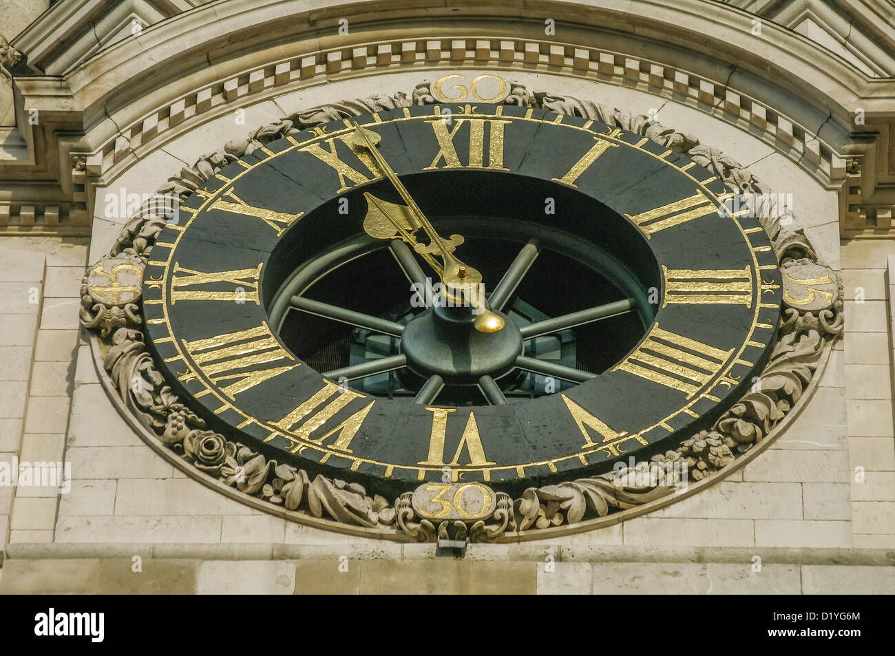 St Paul' Clock Stock Photo - Alamy