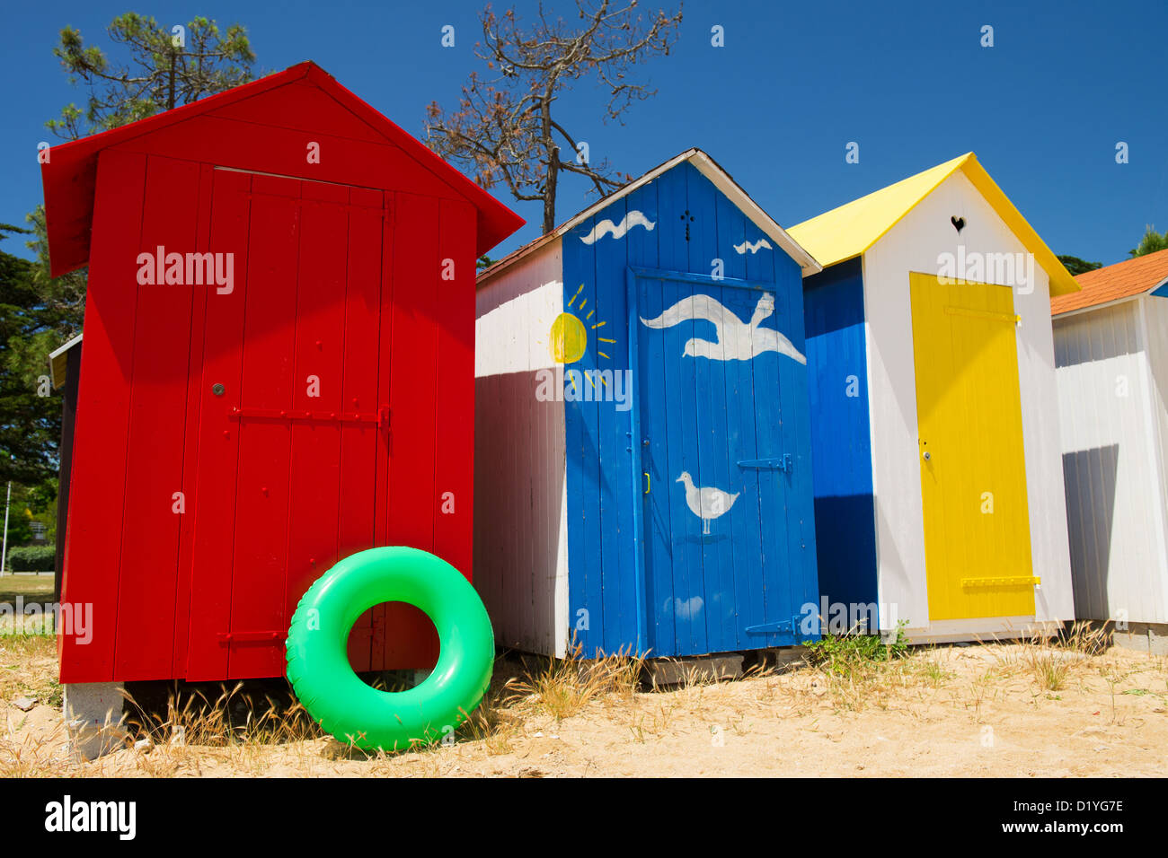Floating beach huts hi-res stock photography and images - Alamy