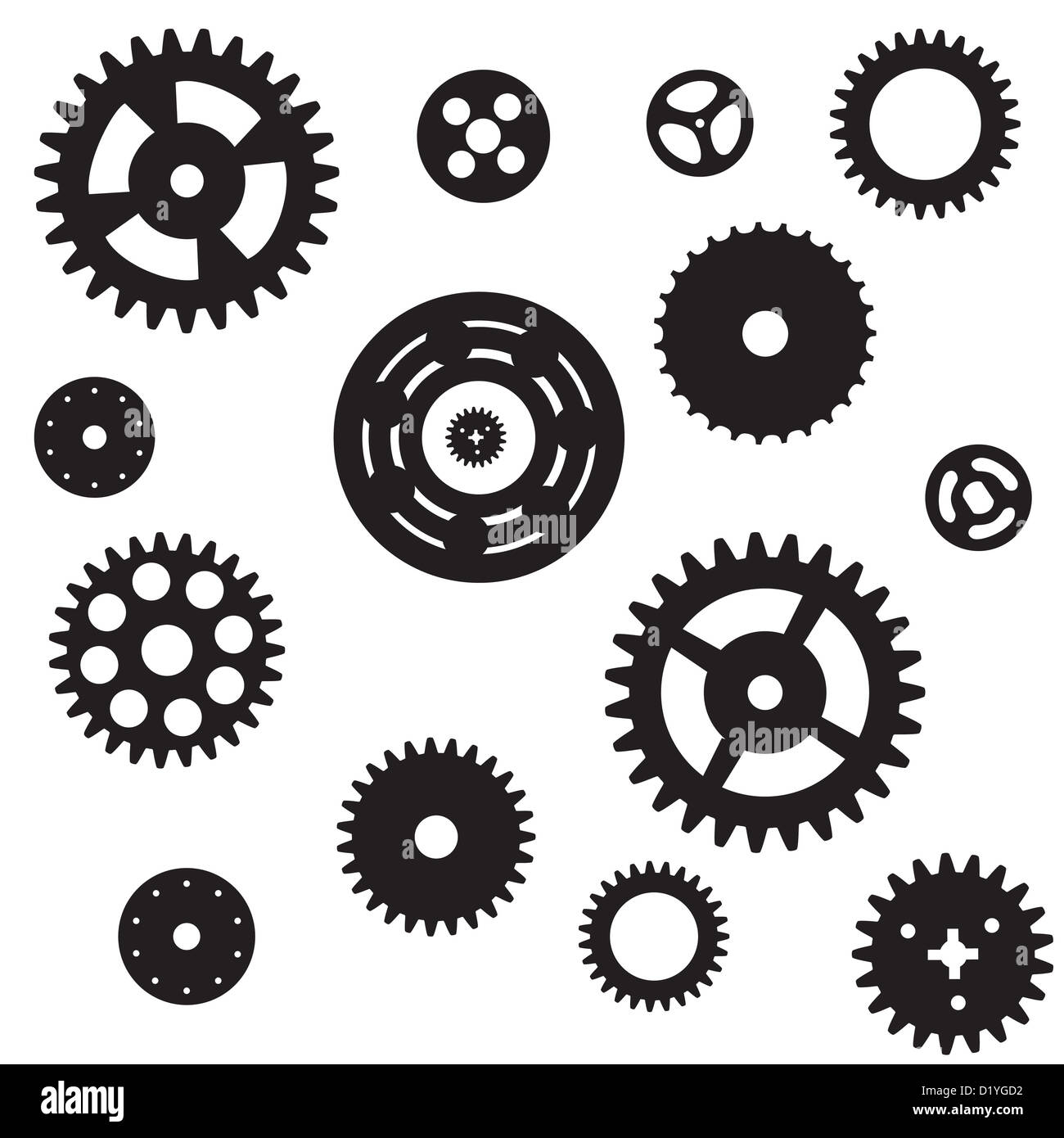 Machine Gear Wheel Cogwheel seamless pattern. Vector illustration. EPS ...