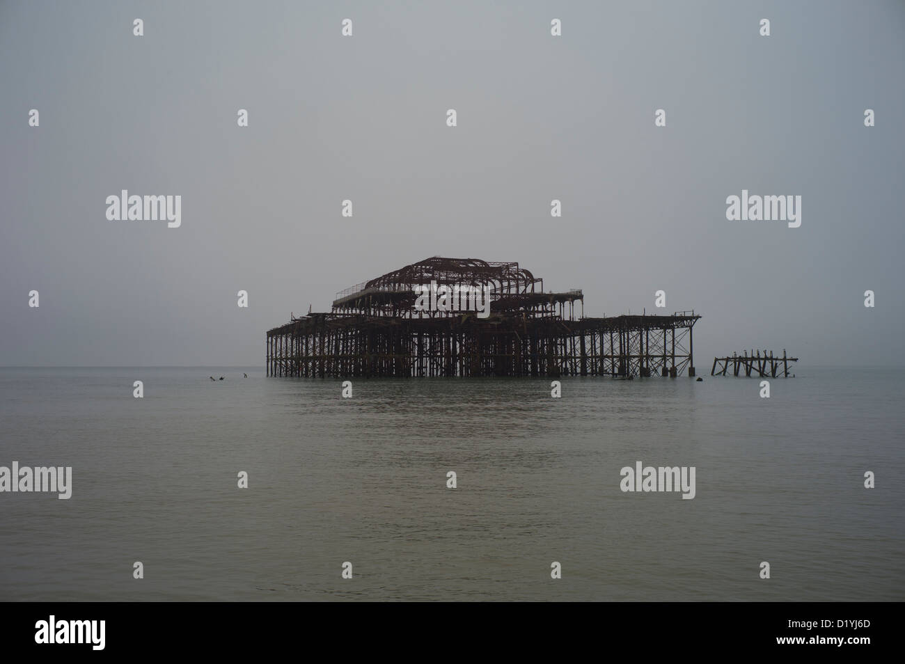 Skeleton remains brighton west pier hi-res stock photography and images ...