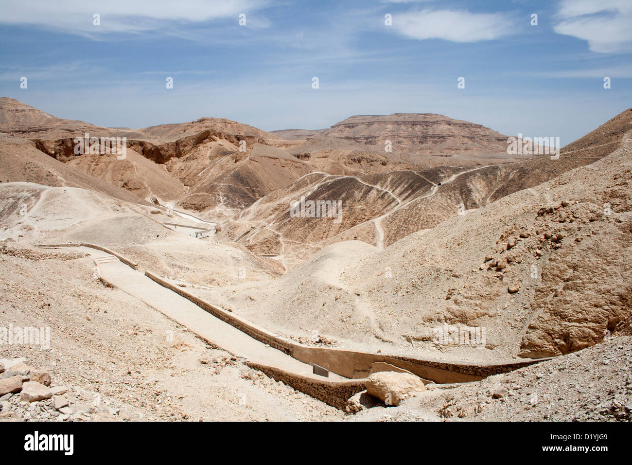 Wide shot of Valley of the Kings, Egypt Stock Photo - Alamy