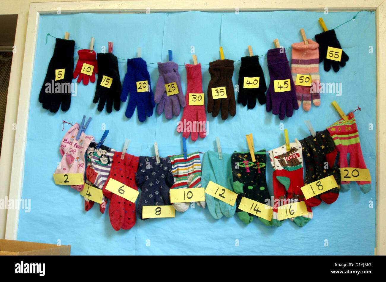 Math display in classroom hi-res stock photography and images - Alamy