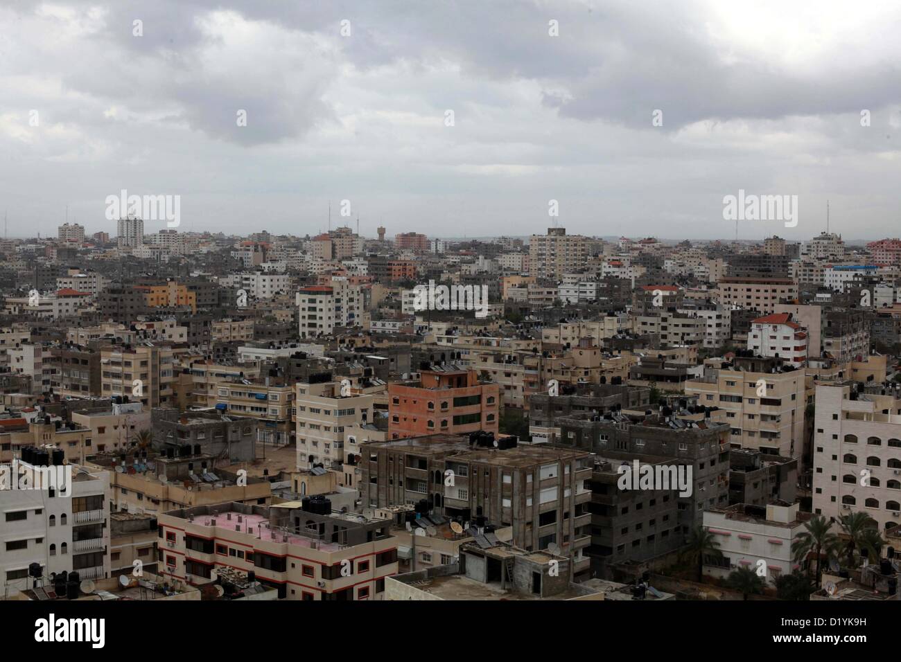 Jan. 9, 2013 - Gaza City, Gaza Strip, Palestinian Territory - A general ...