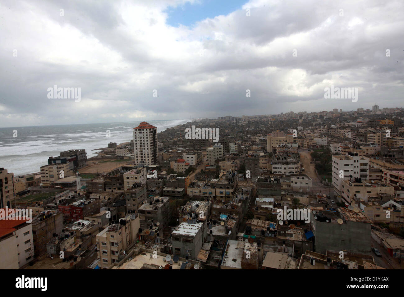 Jan. 9, 2013 - Gaza City, Gaza Strip, Palestinian Territory - A general ...