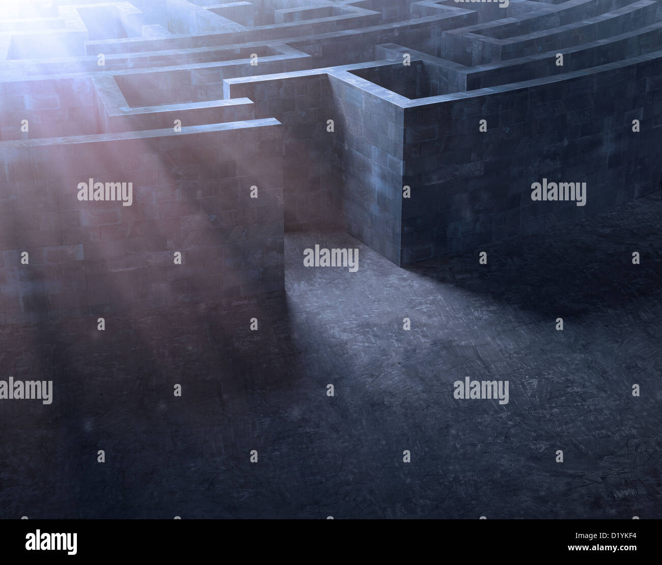 Entrance to a mysterious maze Stock Photo - Alamy