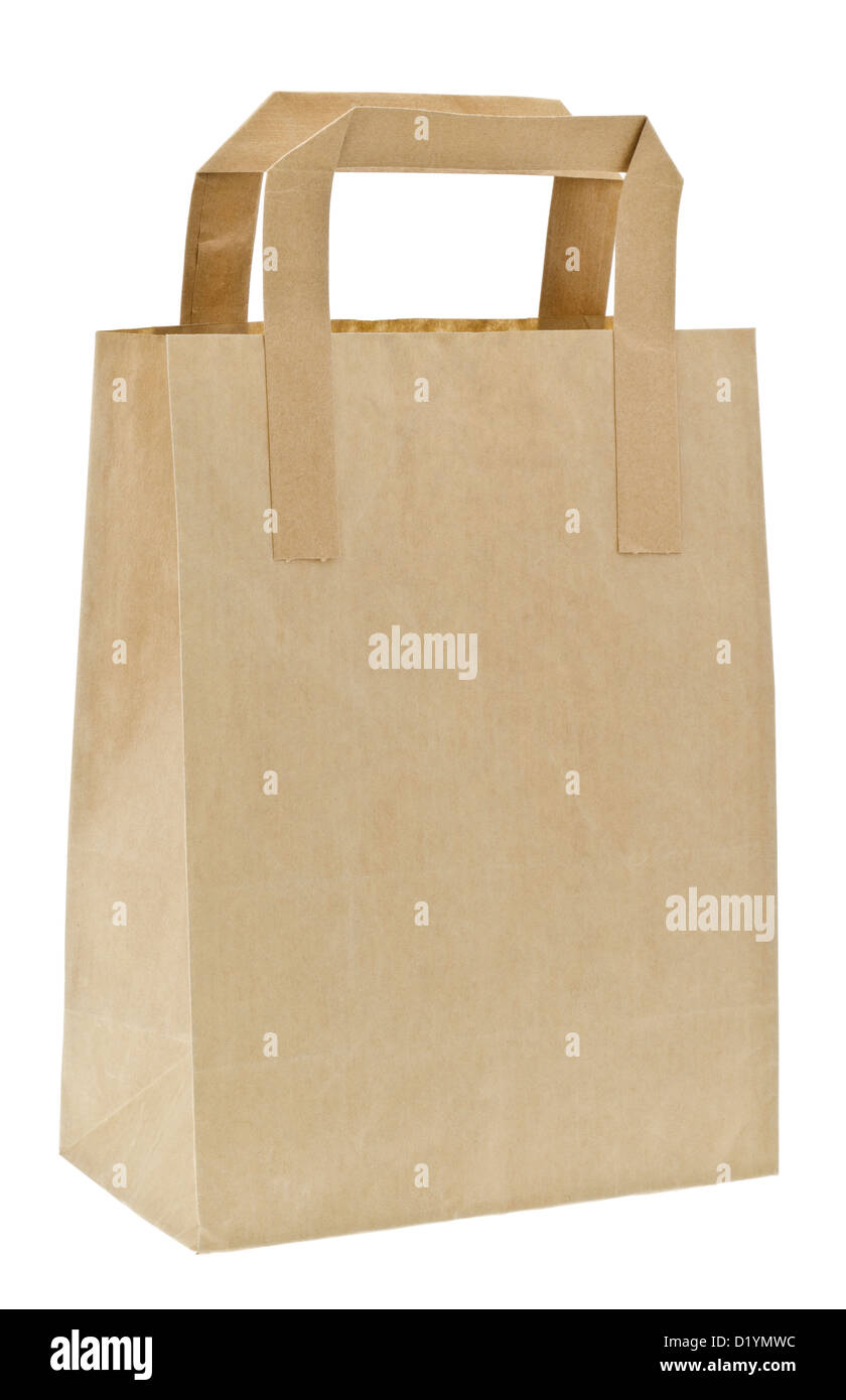 Takeaway food paper bag Cut Out Stock Images & Pictures - Alamy