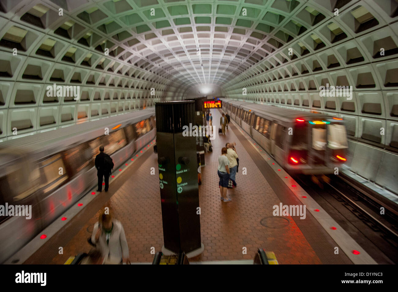 Metro subway station in Washington DC USA Stock Photo - Alamy
