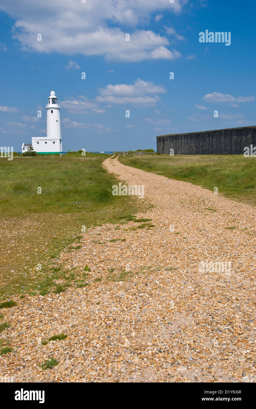 Lighthouse, Hurst Castle Stock Photo - Alamy