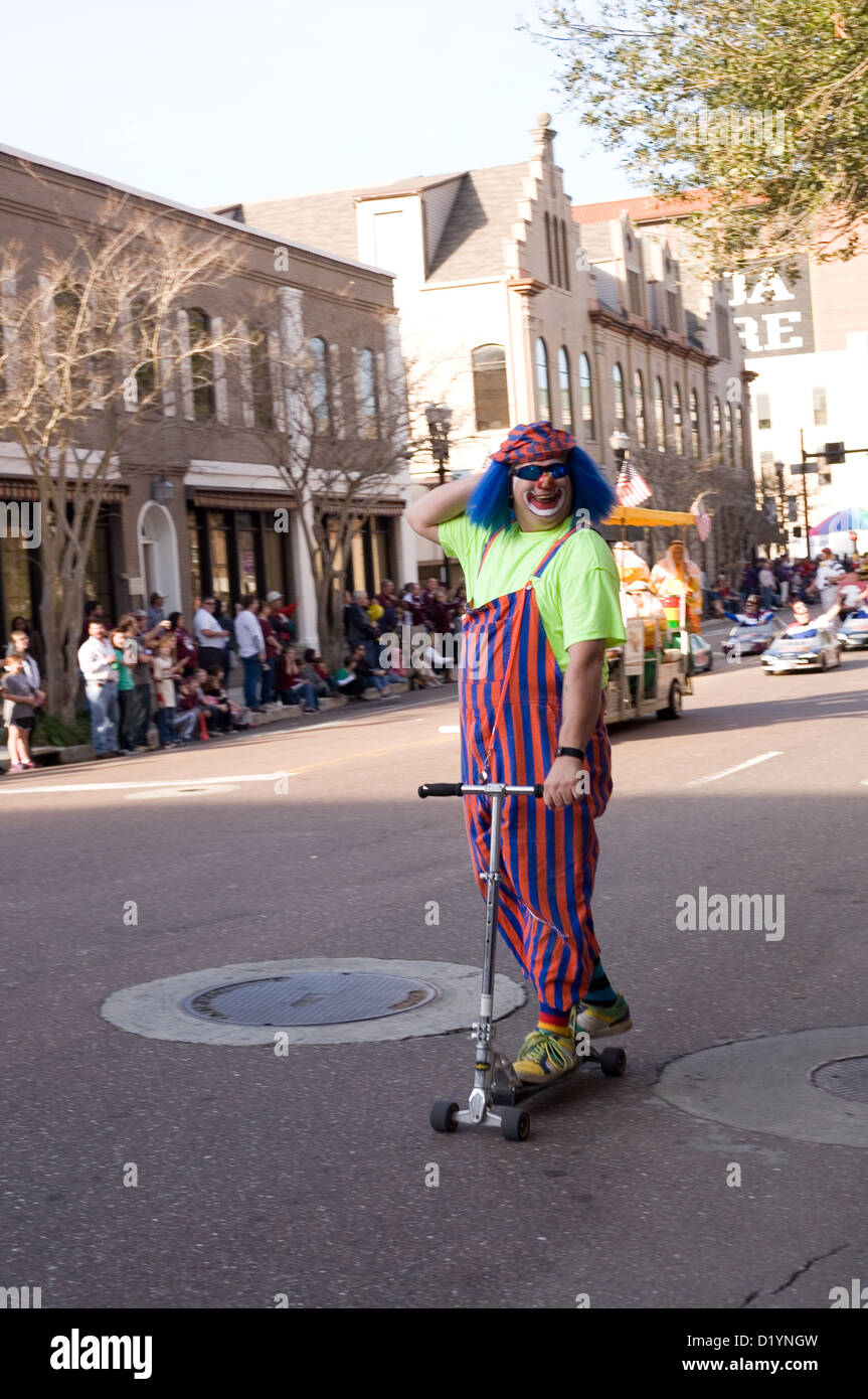 Clown in the 2013 Gator Bowl Parade in Jacksonville Florida - December ...