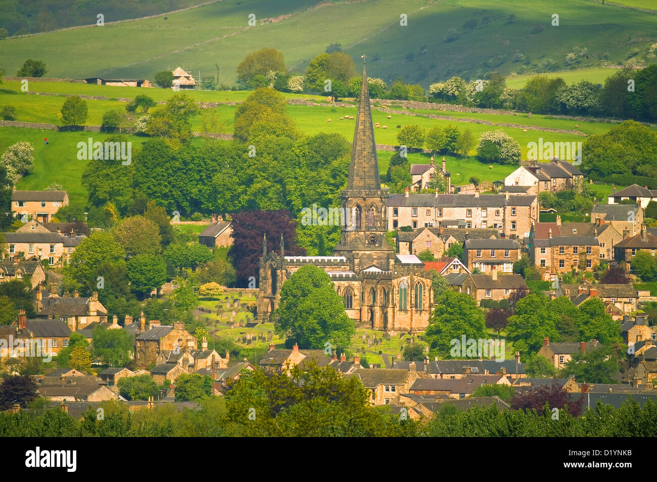 Bakewell Derbyshire Peak District Summer Stock Photo - Alamy