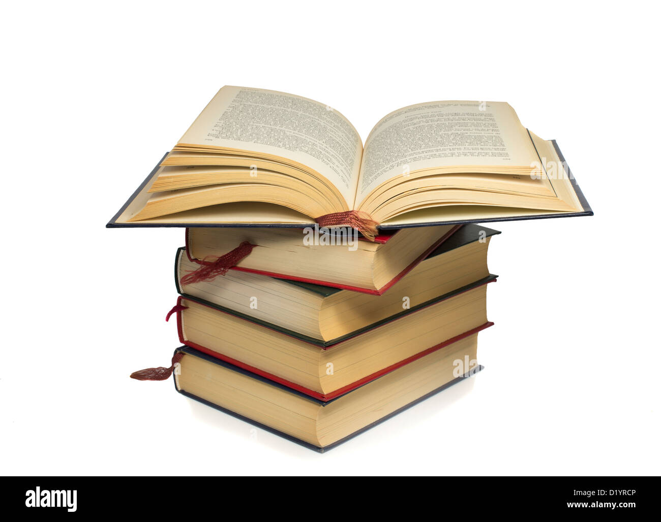 open closed books to read Stock Photo - Alamy