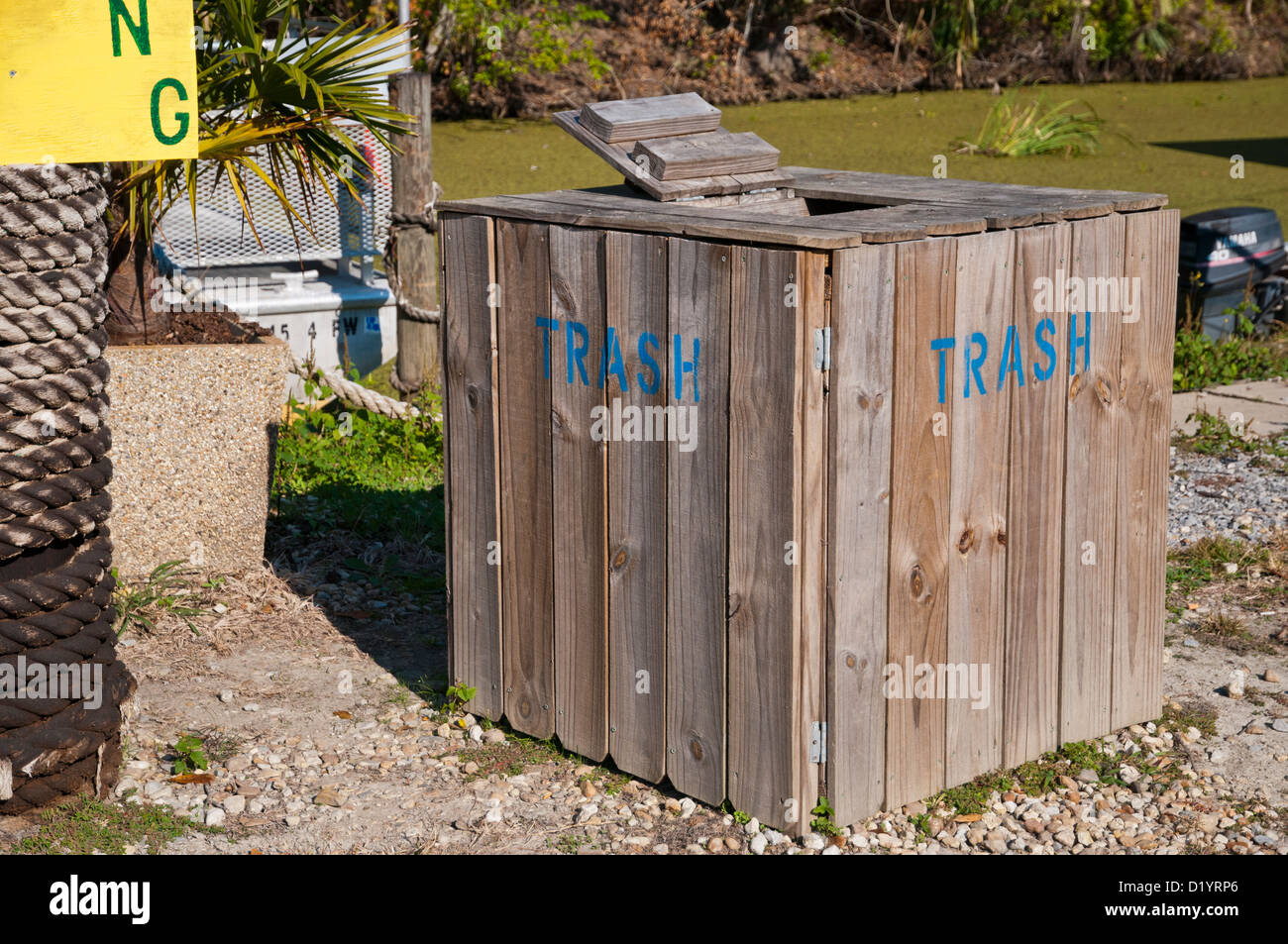 Wooden litter box,Jean Lafitte National Historical Park and Preserve ...