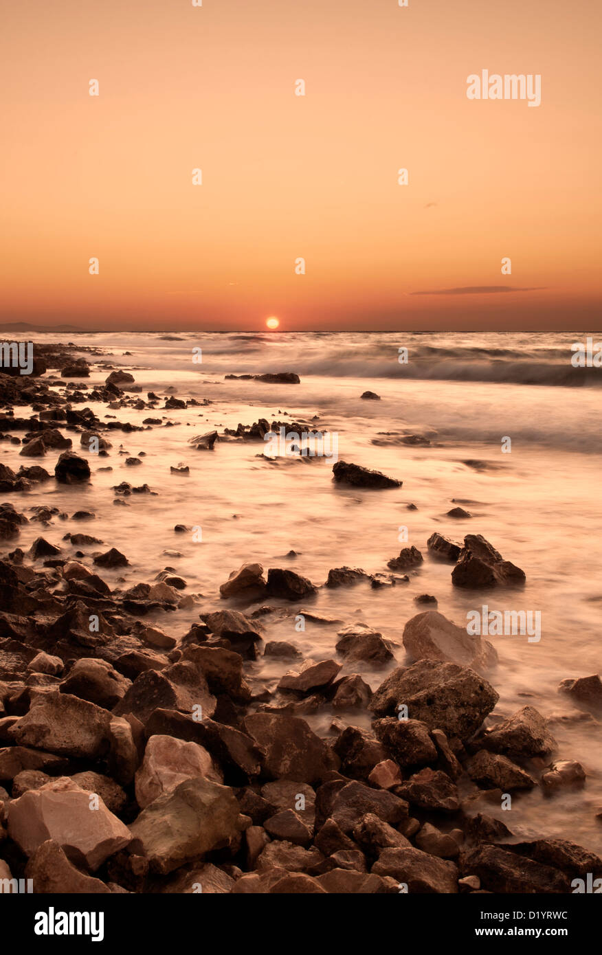 Beautiful sunset seaside in hi-res stock photography and images - Alamy