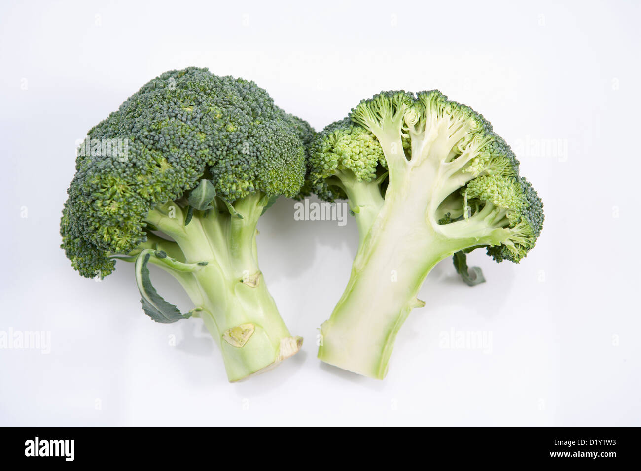 broccoli cut in half Stock Photo - Alamy