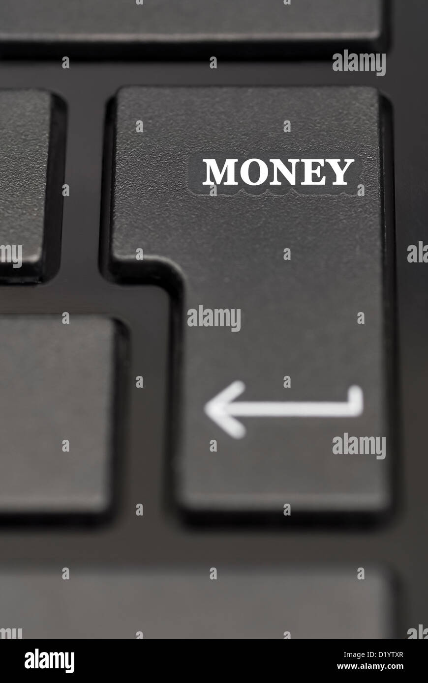 Money written in place of Enter Stock Photo - Alamy