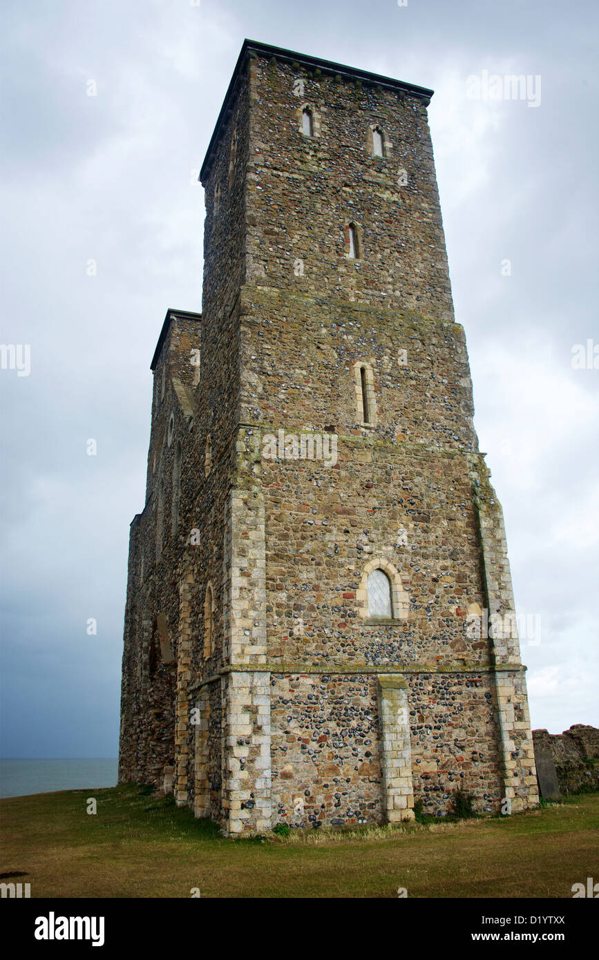 Reculver Towers Roman Fort Kent English Heritage UK Stock Photo - Alamy