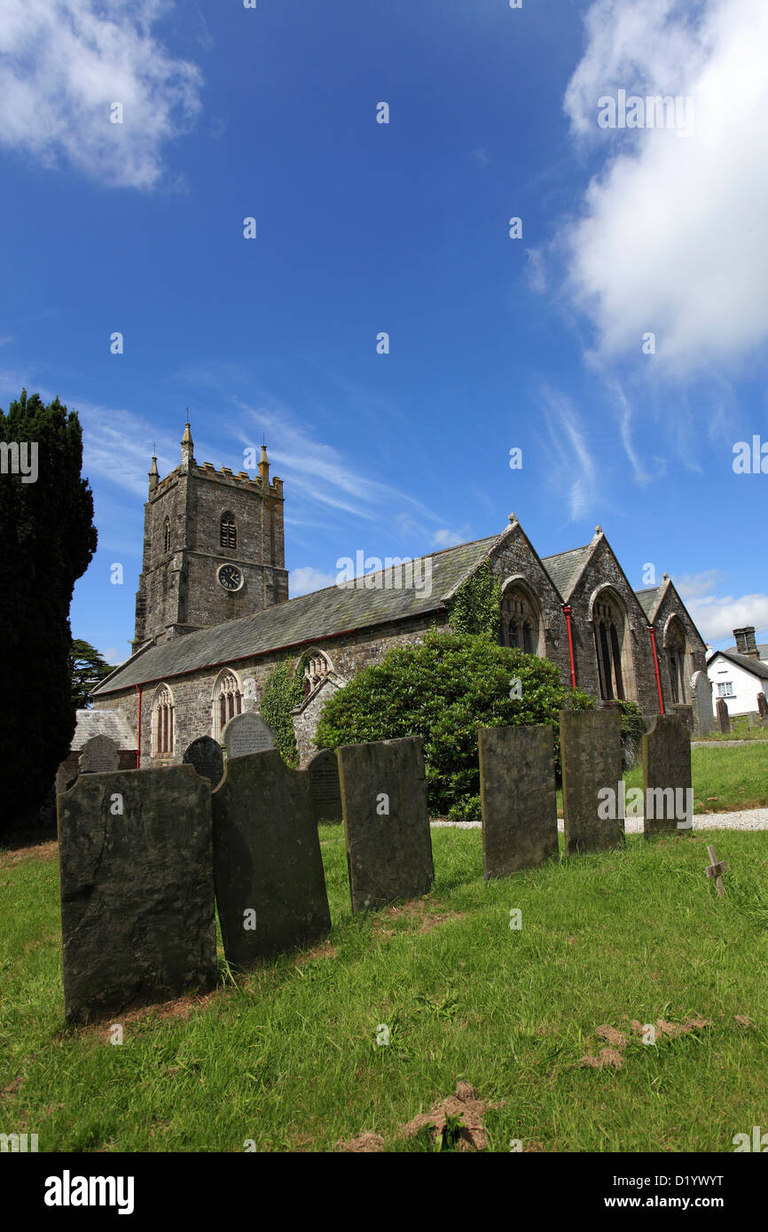 Summer, St Constantine’s Parish Church, Milton Abbot village, Devon ...