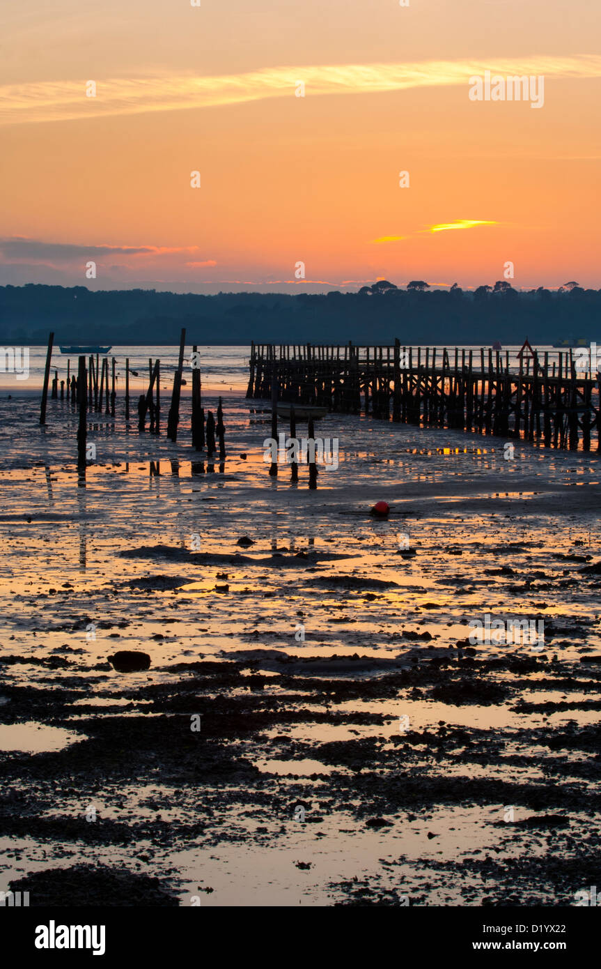 Poole Harbour Sunset Stock Photo - Alamy