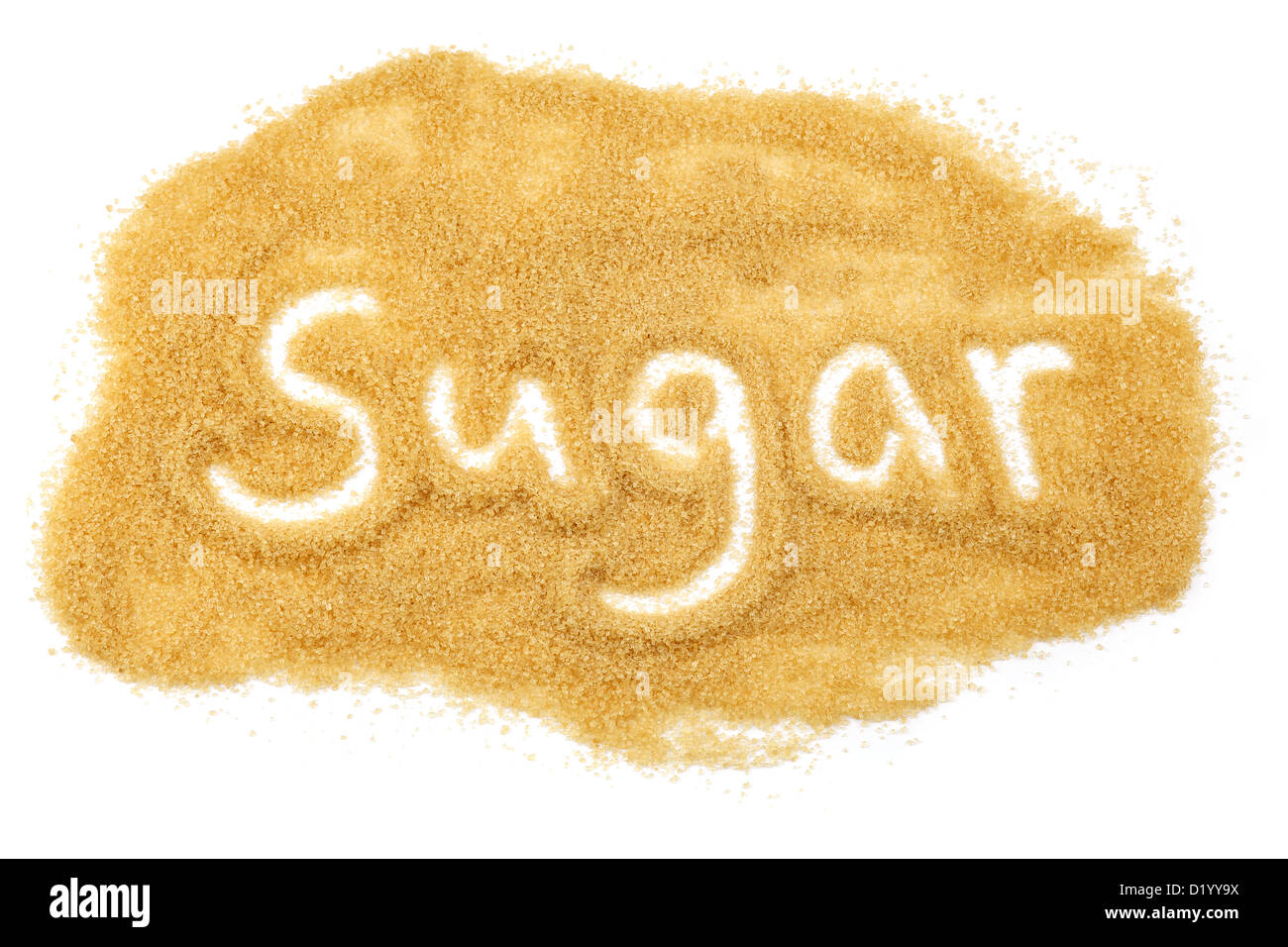 the word sugar in sugar Stock Photo - Alamy