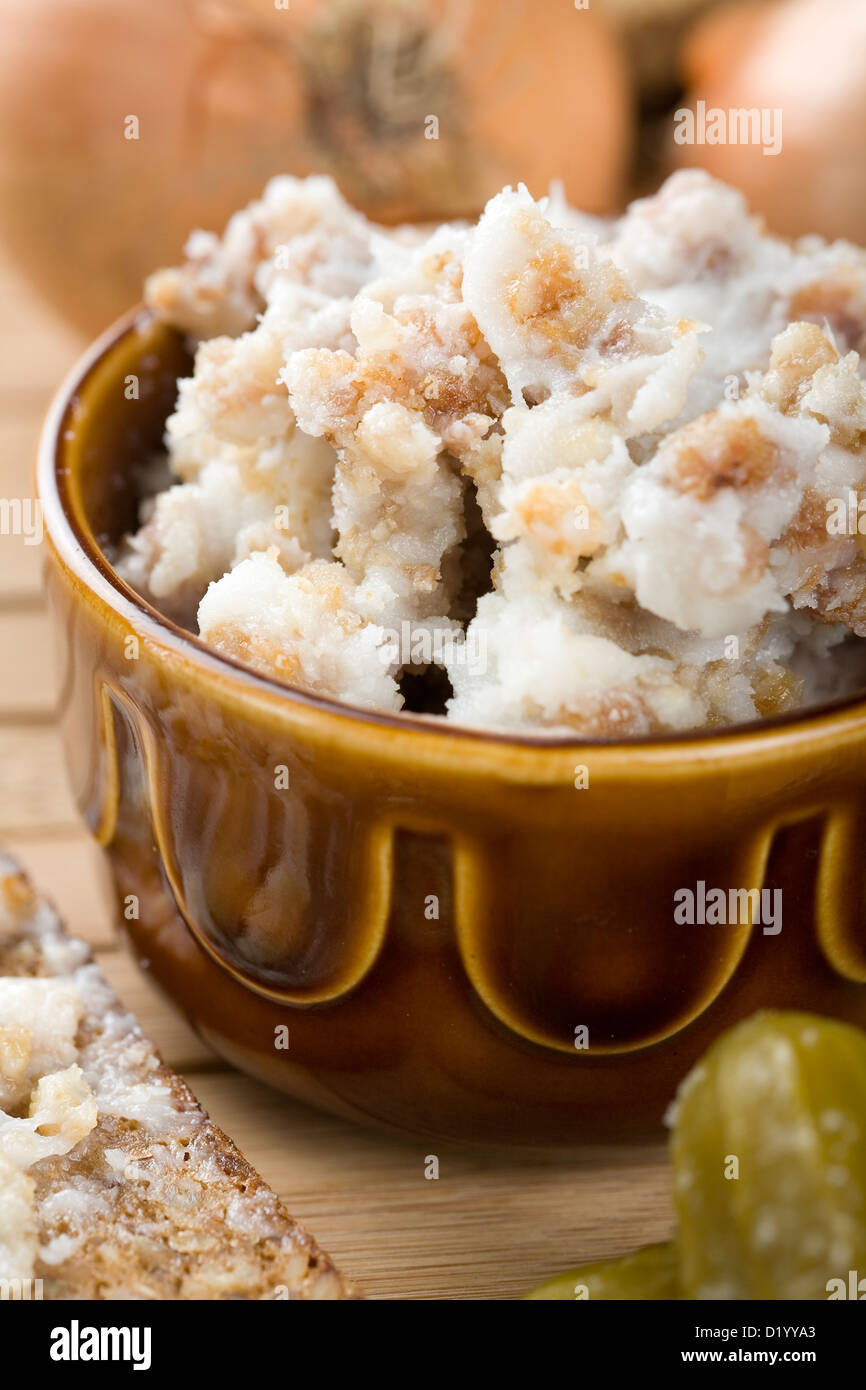 lard with cracklings Stock Photo - Alamy