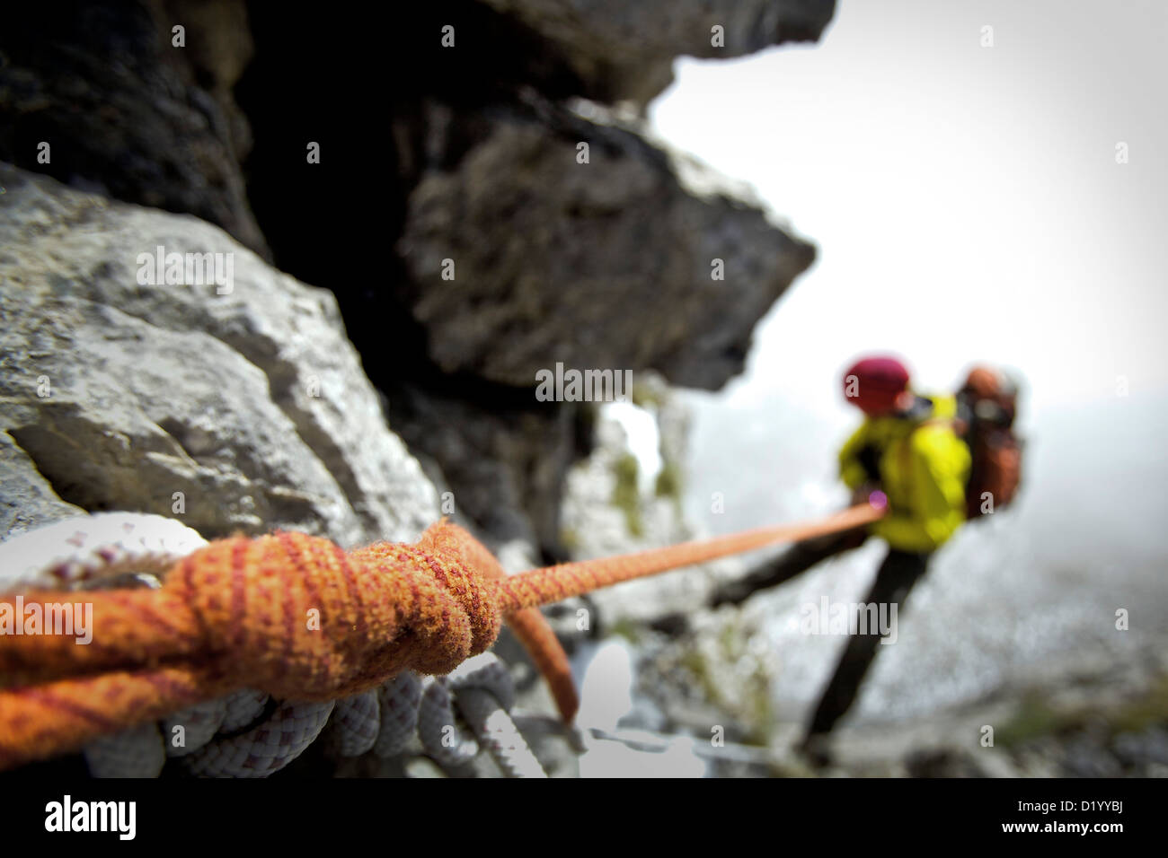 Switzerland Bernese Oberland Mountaineer High Resolution Stock ...