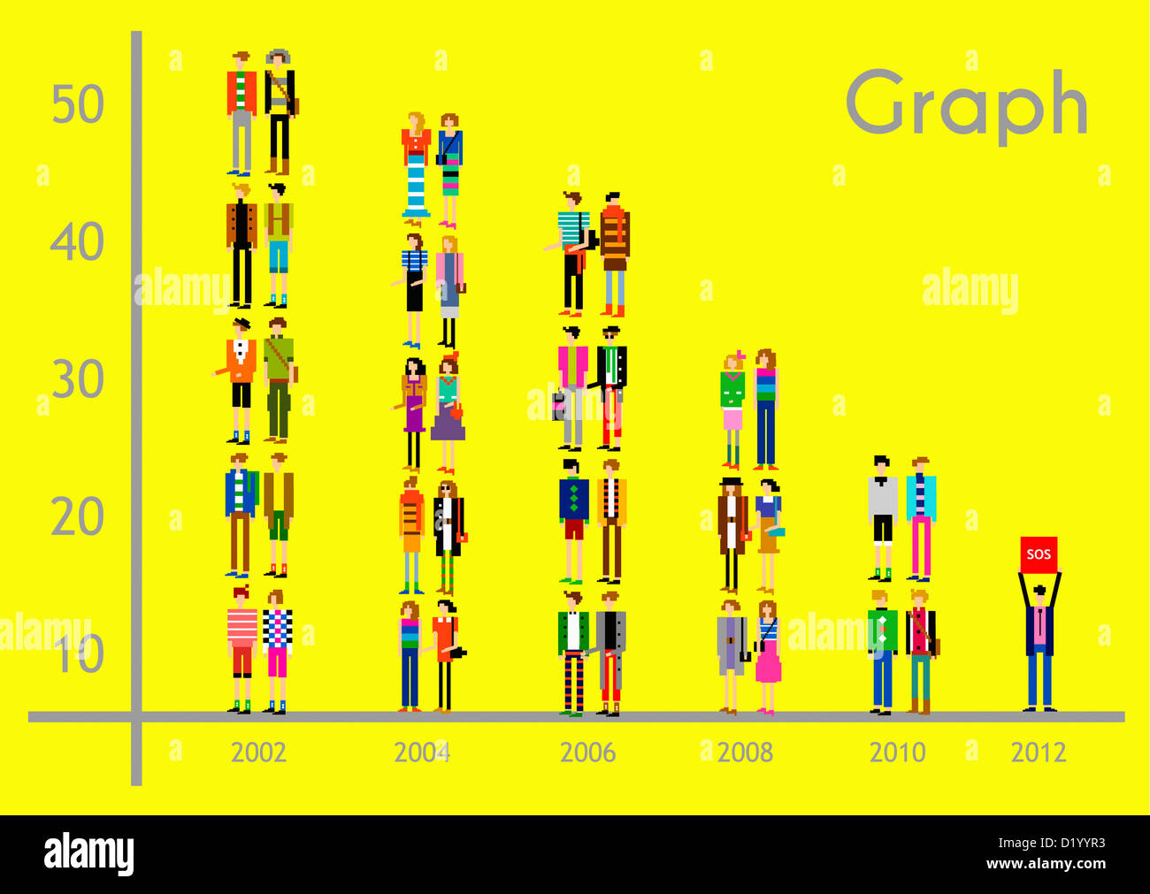 poster campaign for graph Stock Photo - Alamy