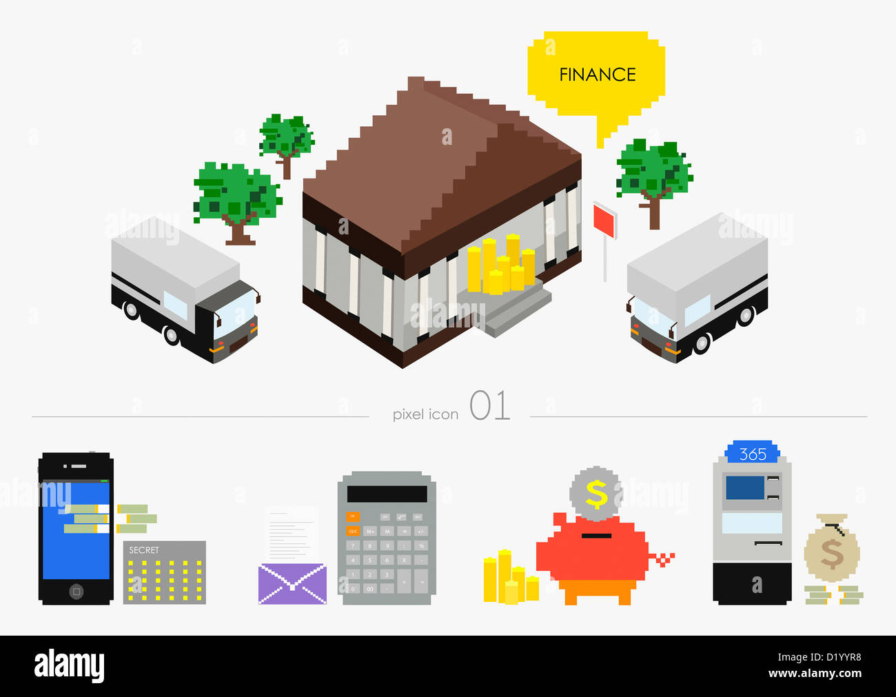 symbols of finance Stock Photo - Alamy