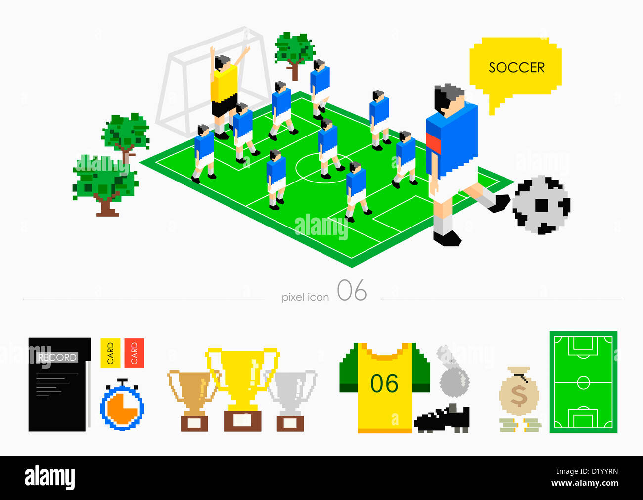 symbols of soccer Stock Photo - Alamy