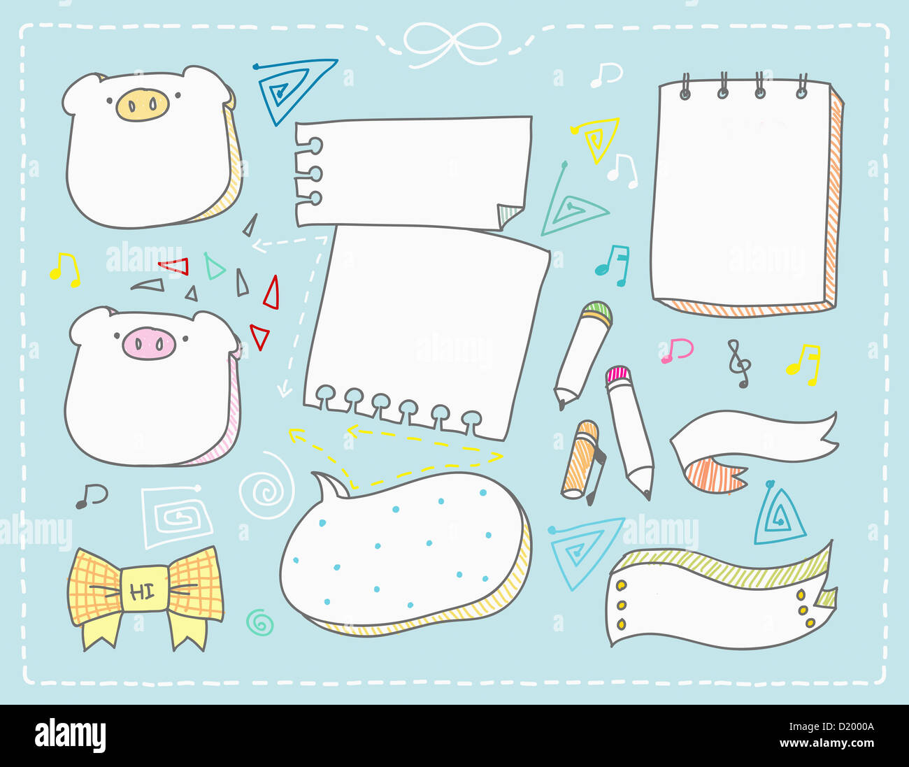 speech bubble designs Stock Photo - Alamy