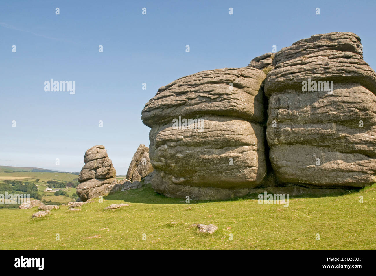 The ever attractive Dartmoor landscape at Saddle Tor Stock Photo - Alamy