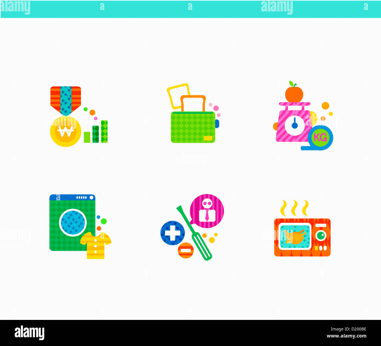 icons of technology advance Stock Photo - Alamy