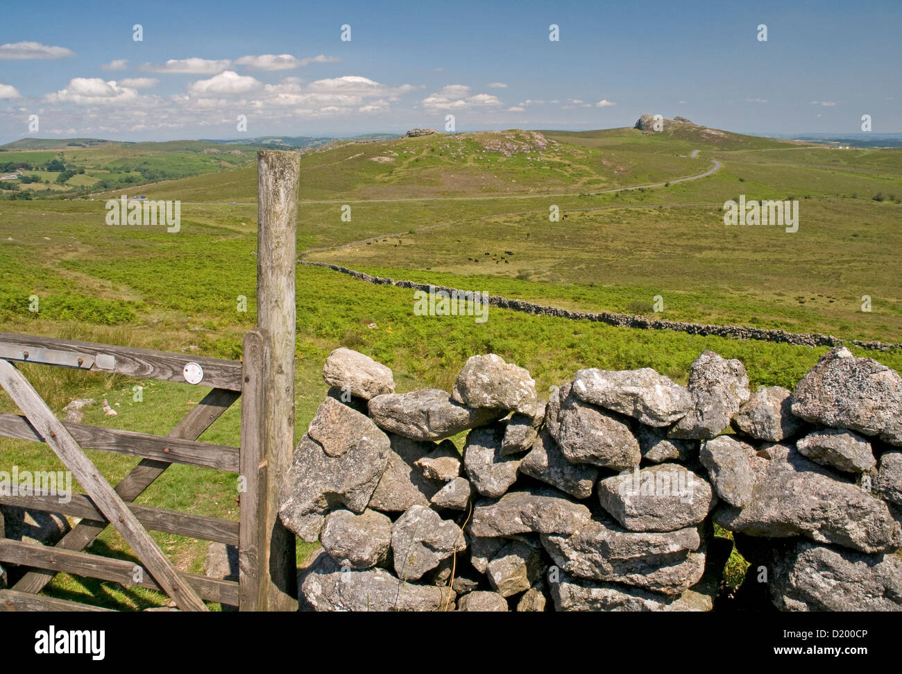 The ever attractive Dartmoor landscape from the slopes of Rippon Tor ...