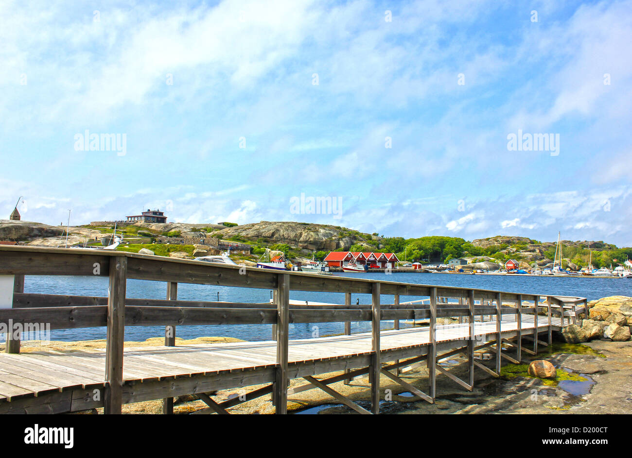 Tjome beach bridge in beautiful norway Stock Photo - Alamy
