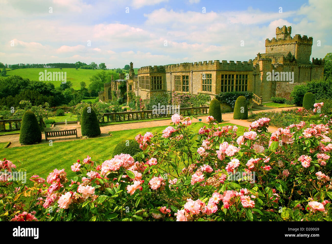 Haddon Hall Derbyshire Peak District Summer Stock Photo - Alamy