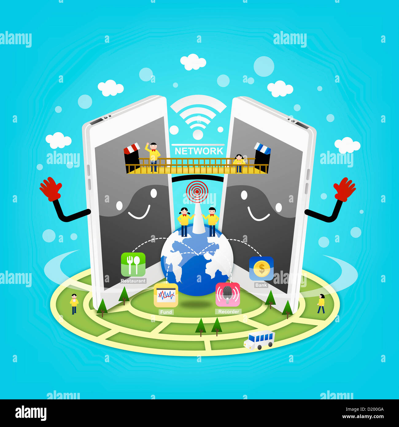 use and applications of smart IT devices Stock Photo - Alamy
