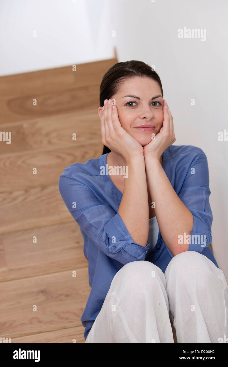 Human on stairs hi-res stock photography and images - Alamy