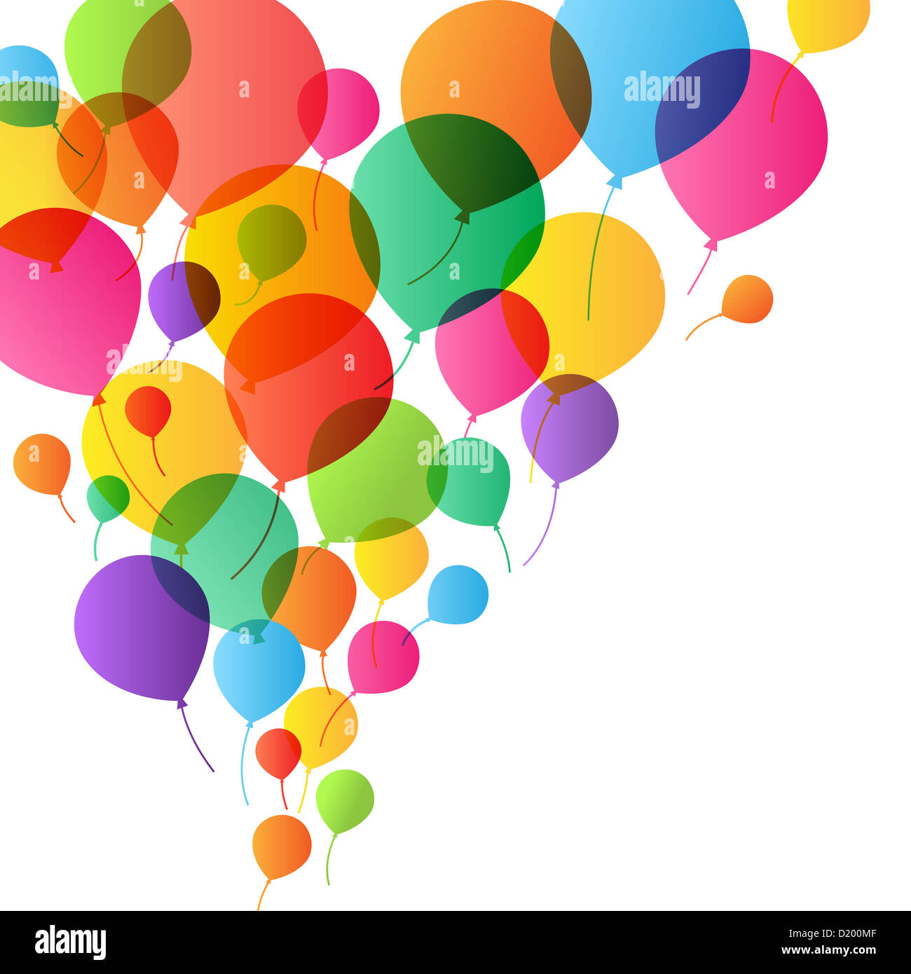 Colorful Balloons Background for design Stock Photo - Alamy