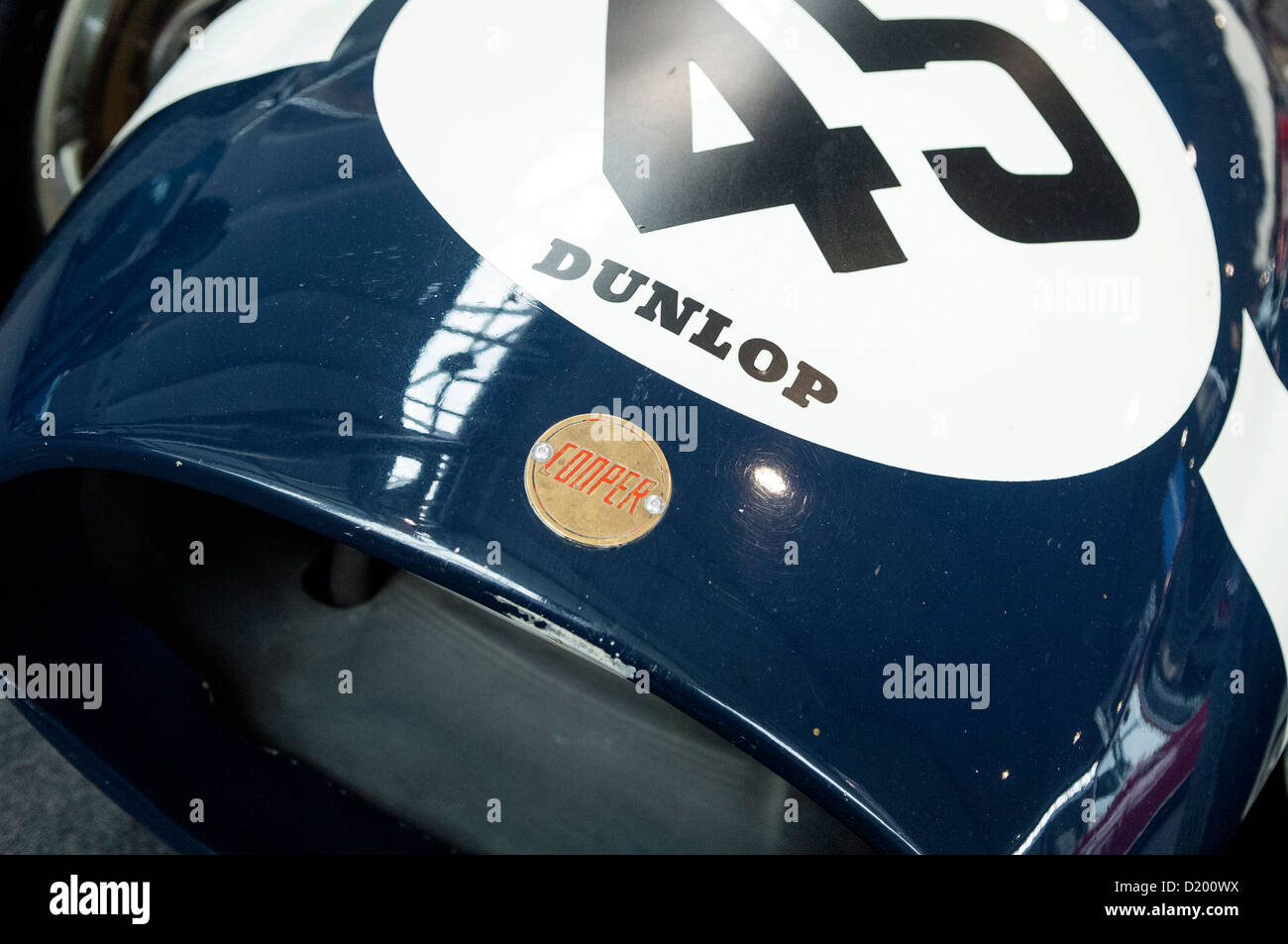 Front of classic Cooper Formula car with number 45 Stock Photo - Alamy