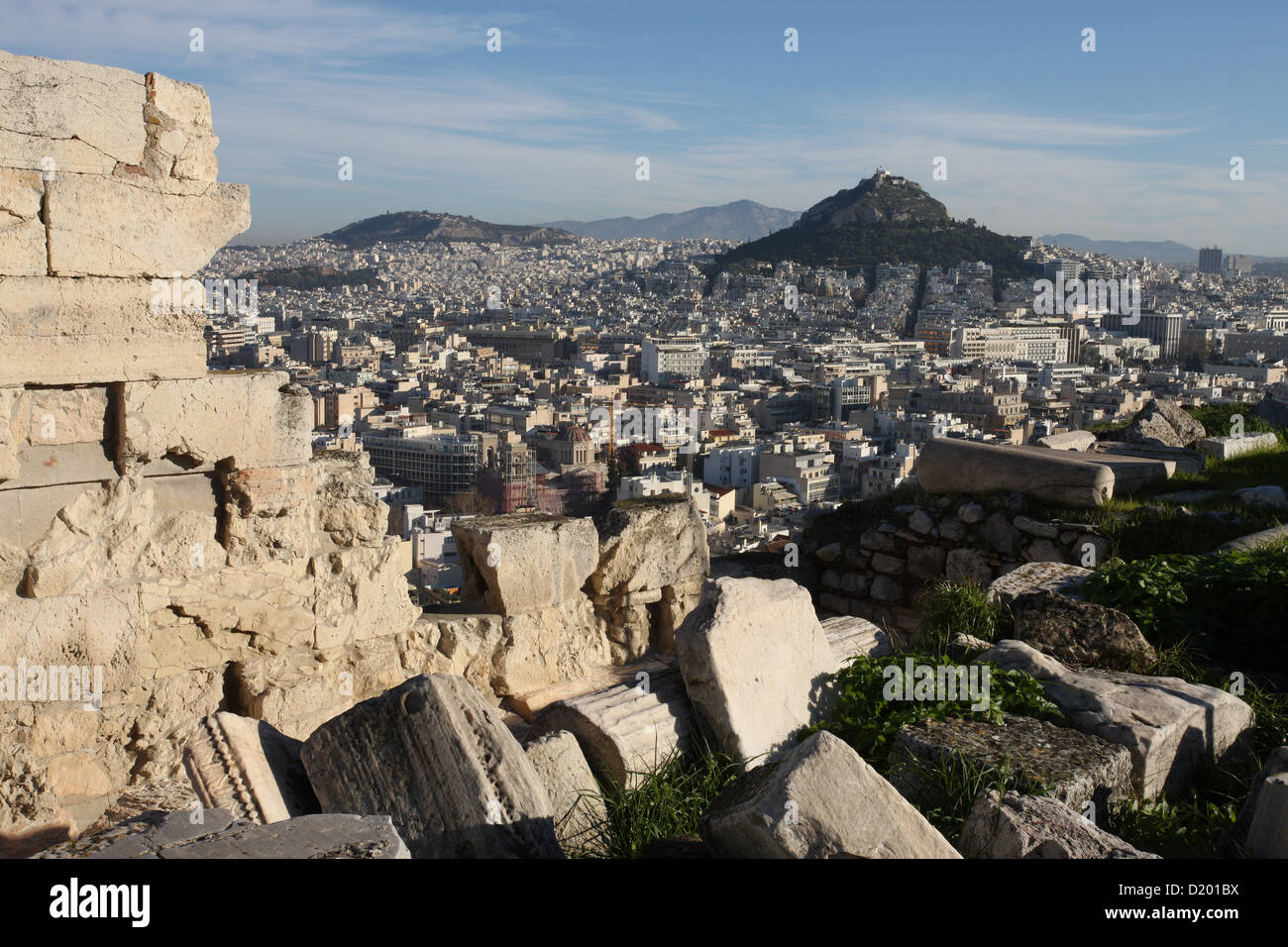 A view over Athens from the Acropolis Stock Photo - Alamy