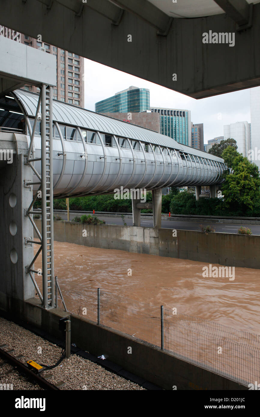 Overflow of the Ayalon river a perennial stream diverted from its ...