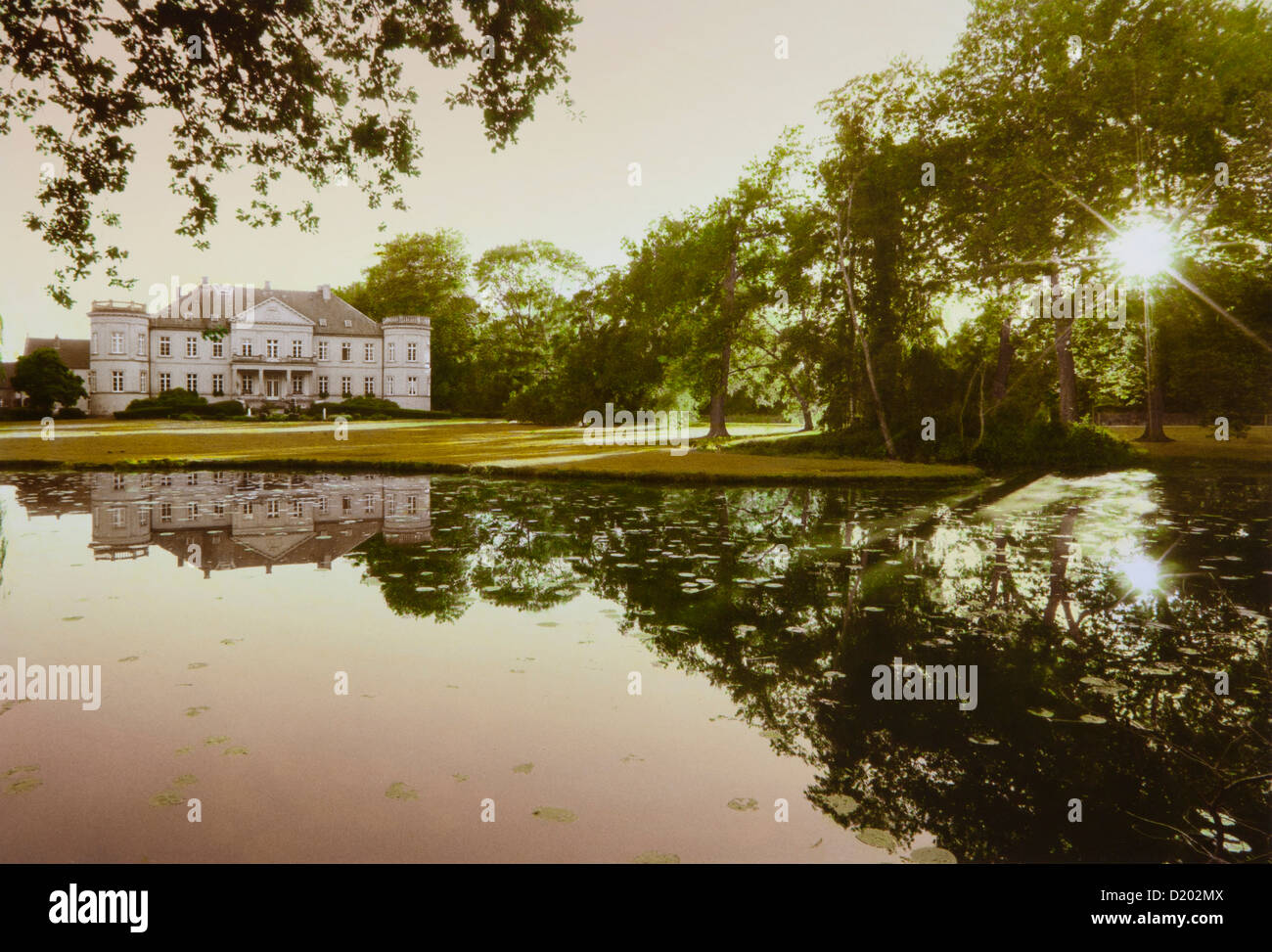 Buldern moated castle, Duelmen, Muensterland, North Rhine-Westphalia ...
