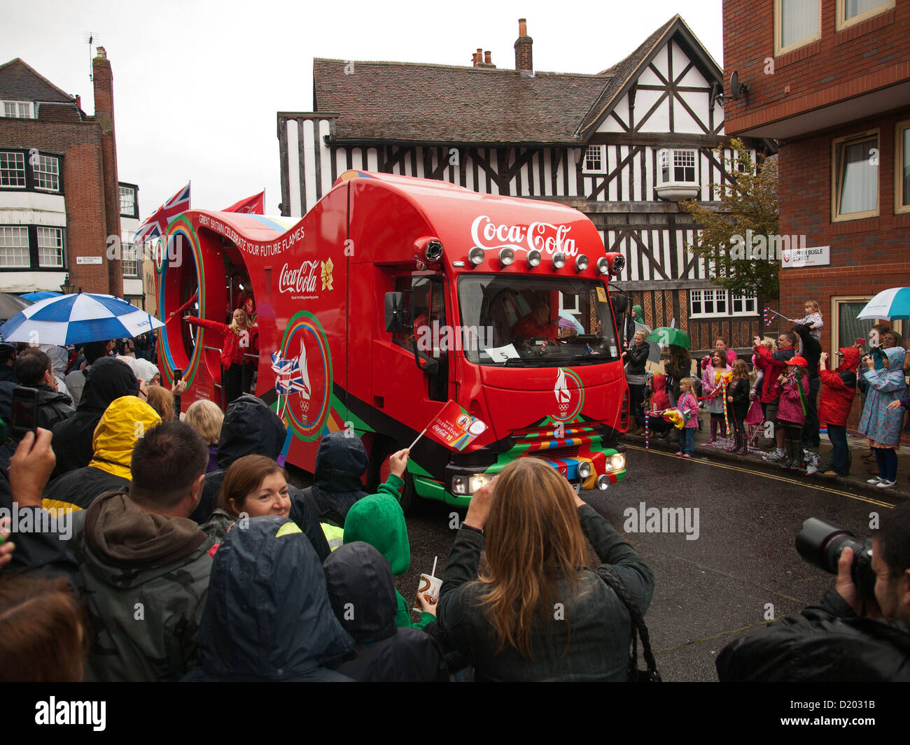 Olympic Torch Relay passing through Southampton Hampshire England UK ...