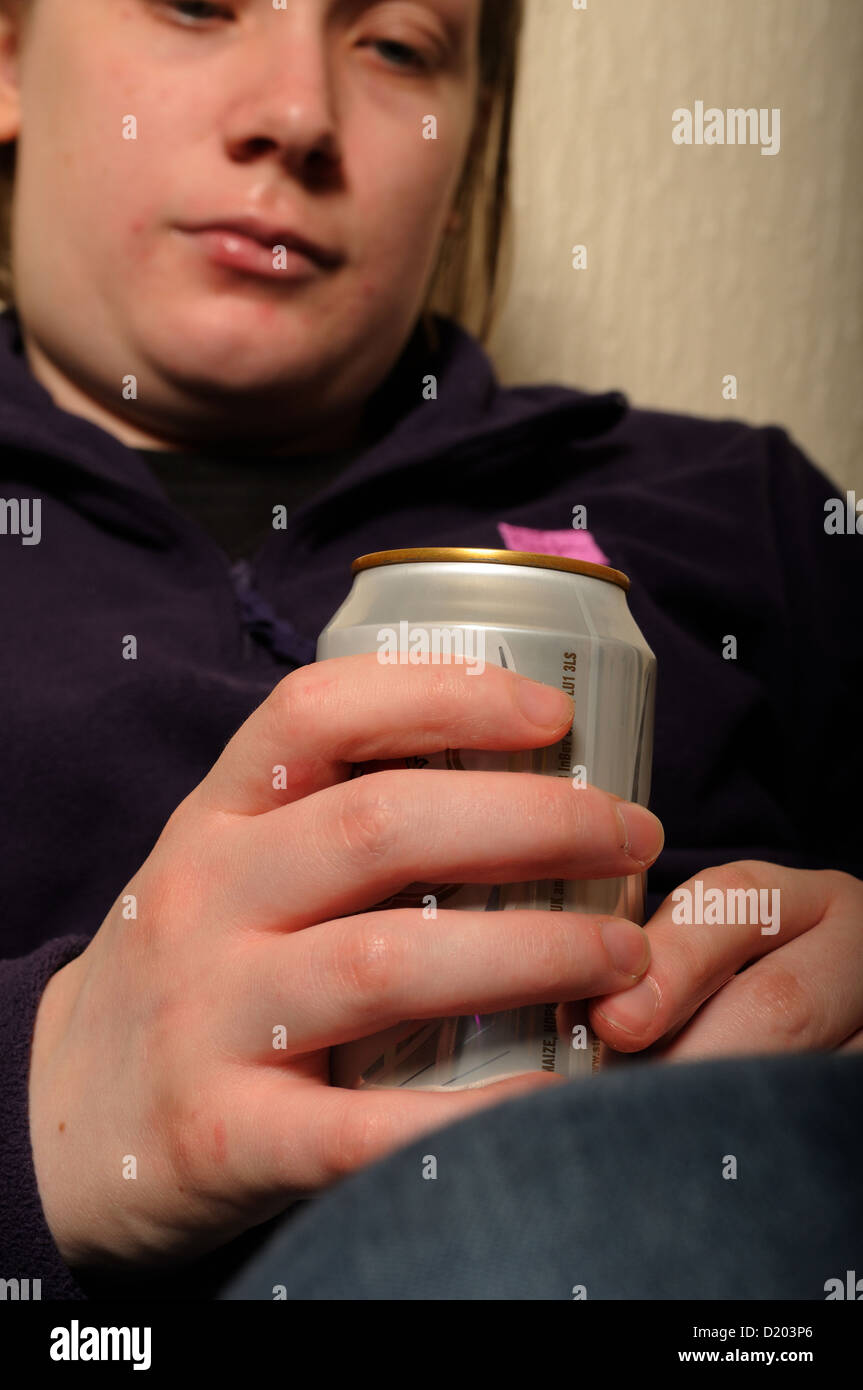 Teenager female alcohol hi-res stock photography and images - Alamy