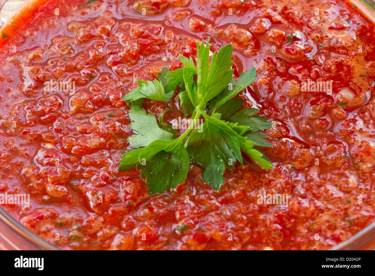 adjika fresh grated red pepper and chili Stock Photo - Alamy