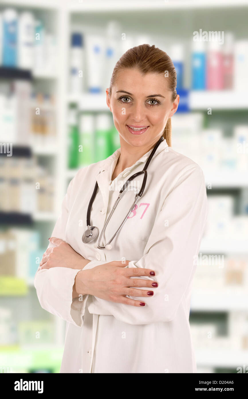 Portrait of pharmacist Stock Photo - Alamy
