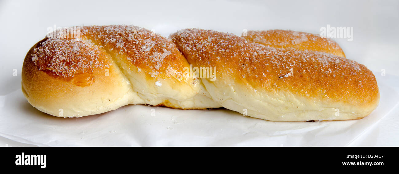 overview of a croissant -shaped braid fried in Palermo, Sicily Stock ...