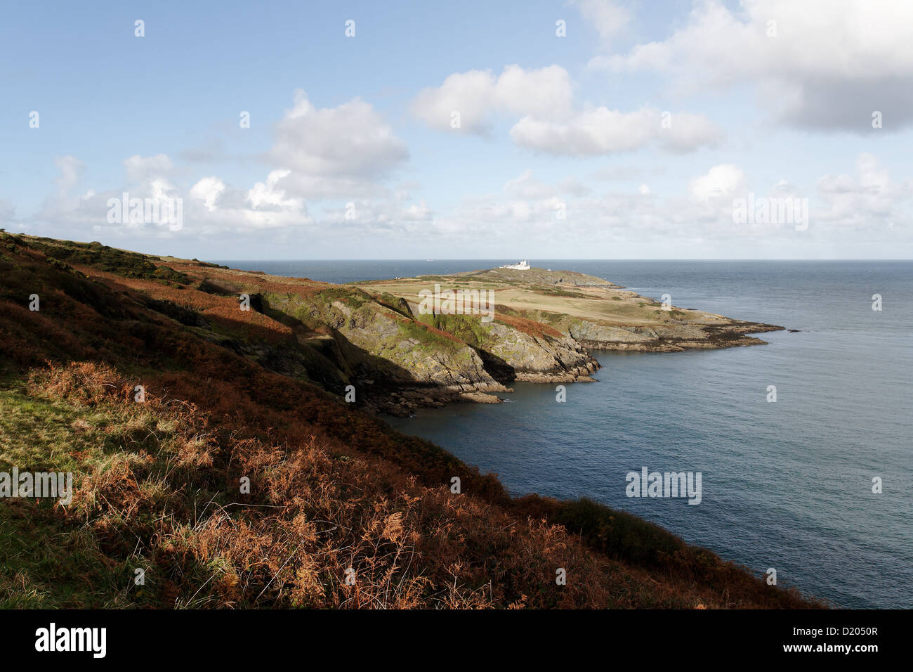 View of the lighthouse at Point Lynas from the Isle of Anglesey Coastal ...